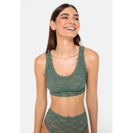 LSCN BY LASCANA Bustier gr&uuml;n Gr. 32/34 f&uuml;r Damen. Ohne B&uuml;gel