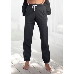 H.I.S. H.I.S Sweathose grau Gr. 32/34 f&uuml;r Damen. Mit Kordelzug. Figurbetont. Nachhaltig.