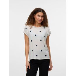 V&eacute;ro Moda Vero Moda Shirt in Wei&szlig;/ Schwarz - 32% | Gr&ouml;&szlig;e L | Damen-tops