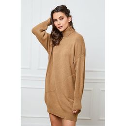 Jos&eacute;fine Strickkleid "Halof" in Beige - 75% | Gr&ouml;&szlig;e L | Damen-kleider