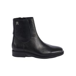 Tommy Hilfiger Shoes Leder-Boots in Schwarz - 53% | Gr&ouml;&szlig;e 39 | Damen-stiefel