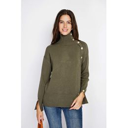 William de Faye Rollkragenpullover in Khaki - 69% | Gr&ouml;&szlig;e 36 | Damen-pullover-cardigans