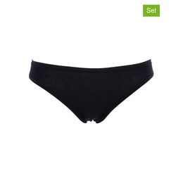 COTONELLA 6er-Set: Slips in Schwarz - 49% | Gr&ouml;&szlig;e M | Damen-unterteile