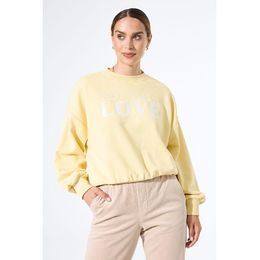Garcia Sweatshirt in Gelb - 55% | Gr&ouml;&szlig;e S | Damen-sweatshirts-jacken