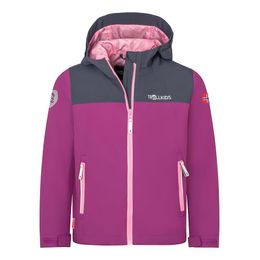 Trollkids Regenjacke "Telemark" in Pink - 39% | Gr&ouml;&szlig;e 104 | Kinder-outdoor-jacken