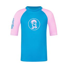 Trollkids Badeshirt "Kvalvika" in Blau - 49% | Gr&ouml;&szlig;e 164 | Kinder-bademode