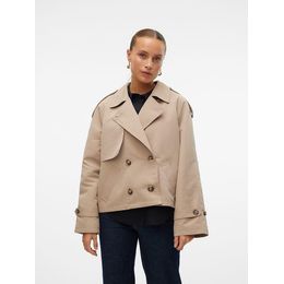 V&eacute;ro Moda Vero Moda &Uuml;bergangsjacke "Chloe" in Beige - 32% | Gr&ouml;&szlig;e L | Damenjacken