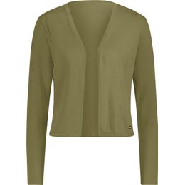 CR&Eacute;ATION L Damen Bolero mit langen &Auml;rmeln khaki Gr&ouml;&szlig;e 38