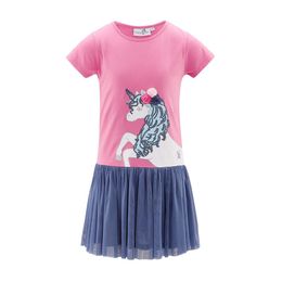 happy girls by Eisend Kleid in Rosa/ Blau - 59% | Gr&ouml;&szlig;e 98 | Kinderkleider