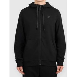 4F Sweatjacke in Schwarz - 50% | Gr&ouml;&szlig;e S | Herren-sweatshirts-jacken