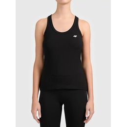 4F Trainingstop in Schwarz - 26% | Gr&ouml;&szlig;e M | Damen-outdoor-tops-shirts