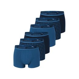 uncover by Schiesser Retro Short / Pant Cotton in Blau | Gr.: XXL