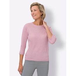 Sieh an! Rundhals-Pullover in ros&eacute; | Gr.: 56