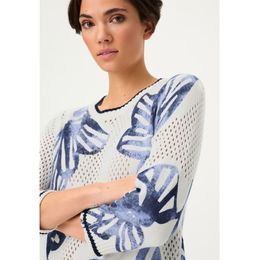 Olsen Strickpullover Henny in wei&szlig; blau - 0001 | Gr.: 46