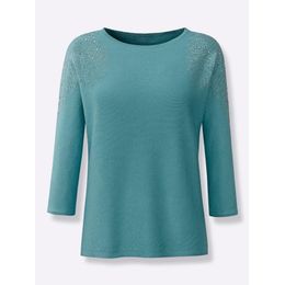 CR&Eacute;ATION L creation L Lyocell-Mix-Pullover in ozean | Gr.: 38