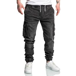 Amaci&Sons Amaci&Sons Sweathose im Denim Look ALSIP in Schwarz | Gr.: W33