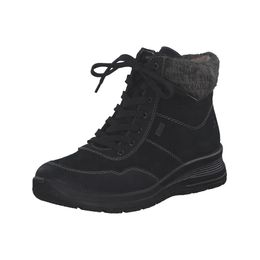 Rieker Schn&uuml;rstiefel in schwarz/schwarz/anthrazit | Gr.: 36