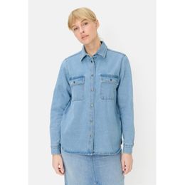 Camel Active Jeansbluse mit Knopfleiste in Dunkelblau | Gr.: XS
