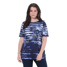 Ulla Popken Shirt in dunkles marine | Gr.: 54-56