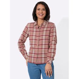 WITT WEIDEN Flanell-Bluse in sesam-rosenholz-kariert | Gr.: 36