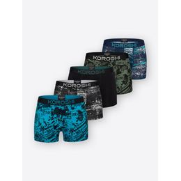 KOROSHI 5er-pack boxershorts in bunt | Gr.: 3XL