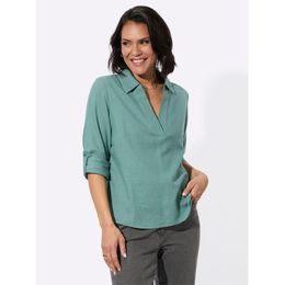 WITT WEIDEN Flanell-Bluse in jade | Gr.: 40