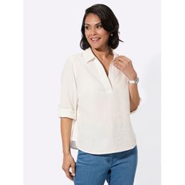 WITT WEIDEN Flanell-Bluse in ecru | Gr.: 36
