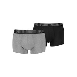 Puma Boxershort 2er Pack in Schwarz/Grau | Gr.: XL