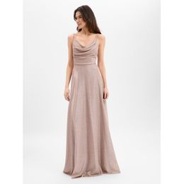 Marie Lund Abendkleid in beige silber - 0002 | Gr.: 38
