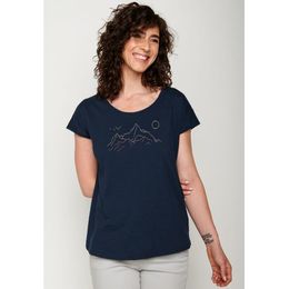 Greenbomb Cool Nature Contours in Marineblau | Gr.: S