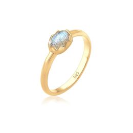 Elli Ring 925 Sterling Silber Verlobungsring in Gold | Gr.: 52