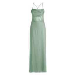 Vera Mont Abendkleid im Glitzer-Look in Green/Green | Gr.: 40