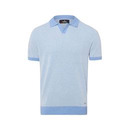 Ragman Strickpoloshirt in hellblau ecru - 0001 | Gr.: XXL