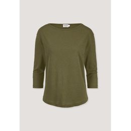 hessnatur Longsleeve Relaxed in goldoliv | Gr.: 38