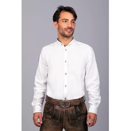 Edelnice Trachtenhemd Simon blau in wei&szlig; | Gr.: L