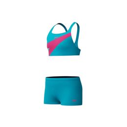 Speedo Hyperboom Butterfly Back zwei Teiler Badeanzug in T&uuml;rkis | Gr.: 164