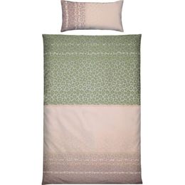 Erwin M&uuml;ller Erwin M&uuml;ller Mako-Satin Bettw&auml;sche in jade-beige | Gr.: 155 x 220 + 80 x 80 cm