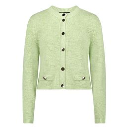 Betty Barclay Strick-Cardigan mit aufgesetzten Taschen in Foam Green | Gr.: 48