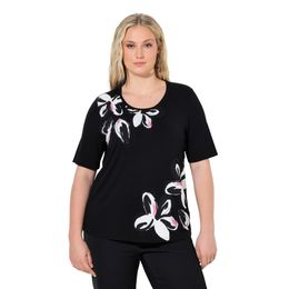 Ulla Popken Shirt in schwarz | Gr.: 58-60