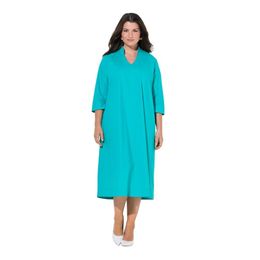 Ulla Popken Midikleid in cyan | Gr.: 46-48