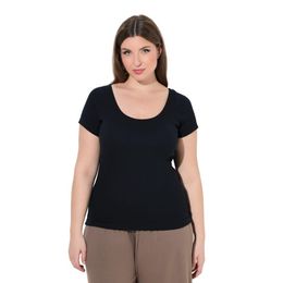 Ulla Popken Strick-Top in schwarz | Gr.: 50-52