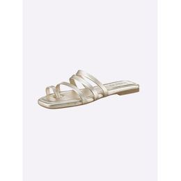 Heine Pantolette in hellgoldfarben | Gr.: 41
