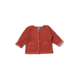 Little Green Radicals Jacke aus Bio-Waffelbaumwolle in Orange | Gr.: 18-24 MONATE
