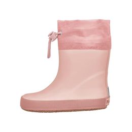 Playshoes Barfu&szlig;-Gummistiefel uni in rosa | Gr.: 27