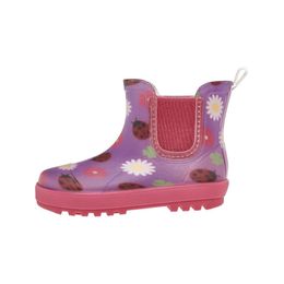 Playshoes Regenstiefel Halbschaft Marienk&auml;fer in flieder | Gr.: 23