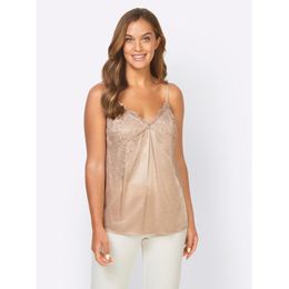 Heine Spitzentop in beige | Gr.: 38