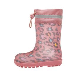 Playshoes Regenstiefel Leo-Print in rosa | Gr.: 28