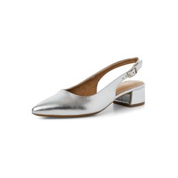 Tamaris Slingback Pumps female Silver size 37