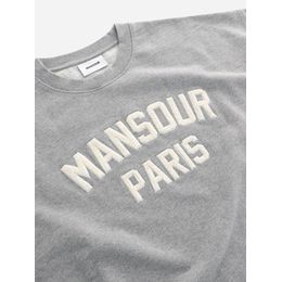 Mansour Pullover 'Paris College Sweater Heather Grey' Gr&ouml;&szlig;e XS hellgrau