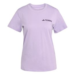 adidas terrex Performance Shirt 'Graphic' female Purple size XXS